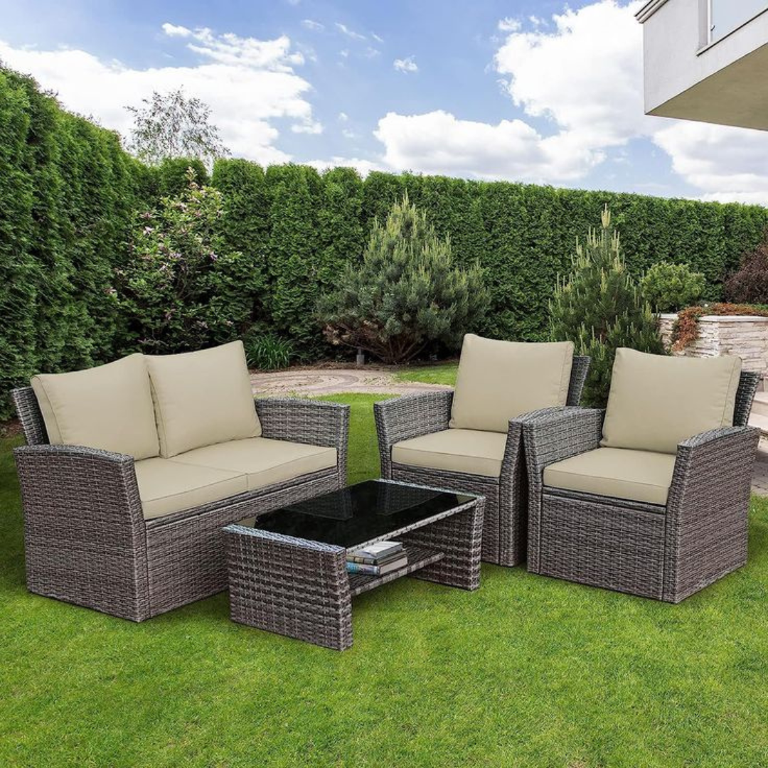 Terrific Patio Sofa Set: Make Your Outdoors Beautiful By The Courtyard.